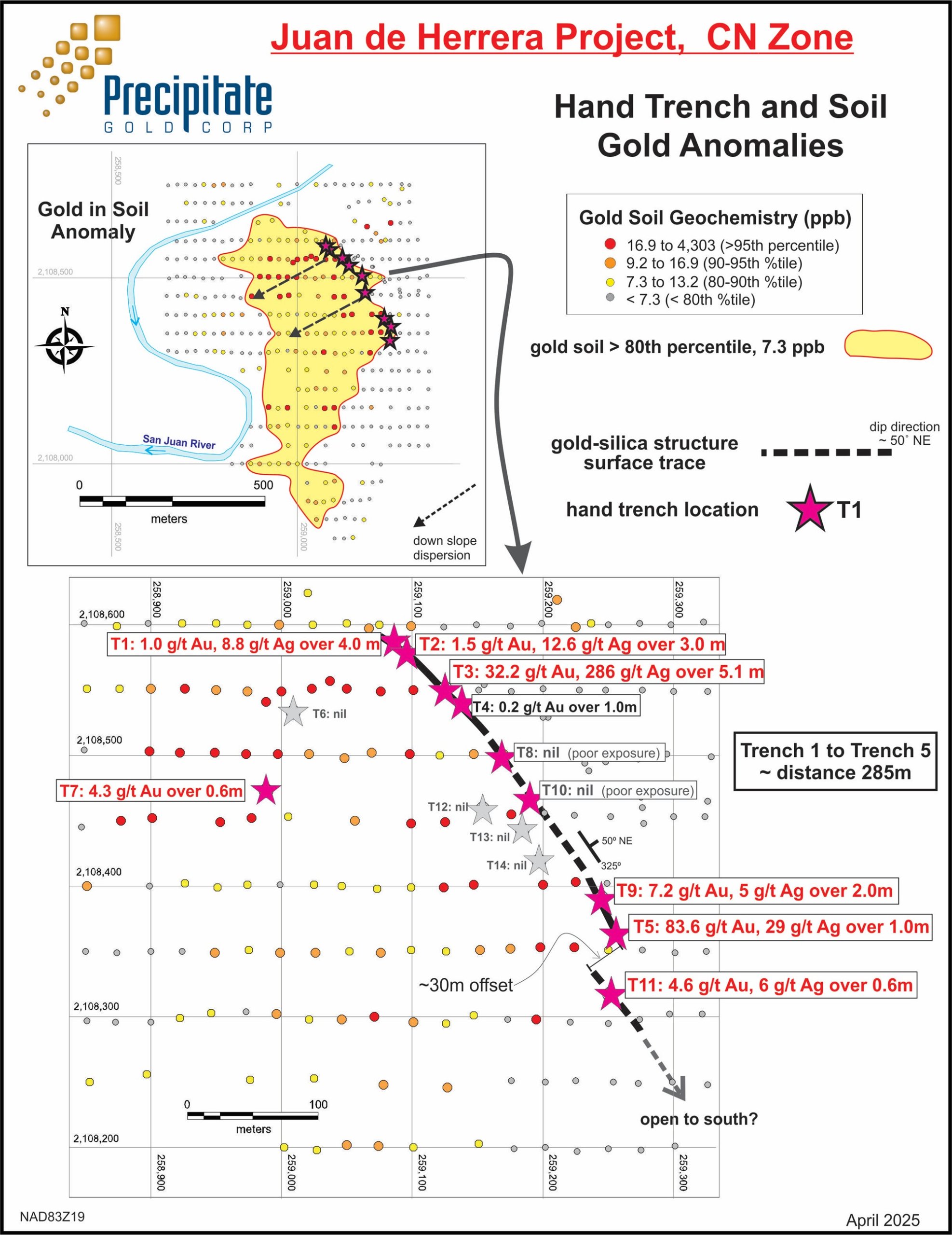 Precipitate’s Latest Trench Sampling Yields 7.2 g/t Gold over 2.0m ...